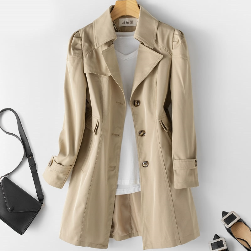 Raphaella™ Mid-Length Trench Coat – aussie-wear