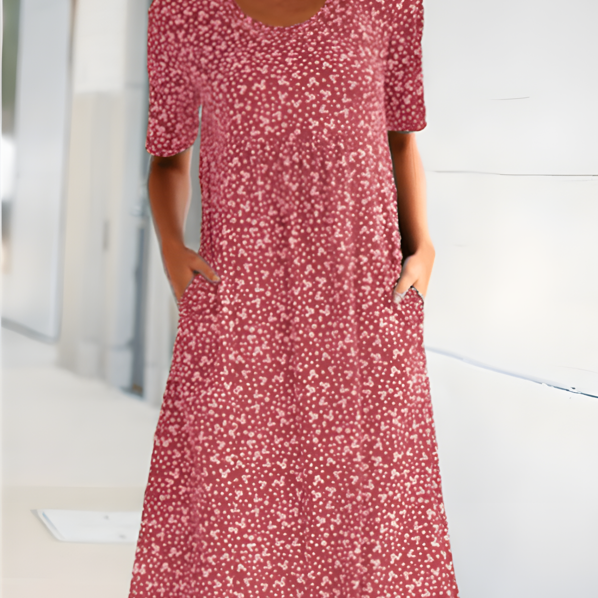Qahira™ Casual Round Neck Dress – aussie-wear